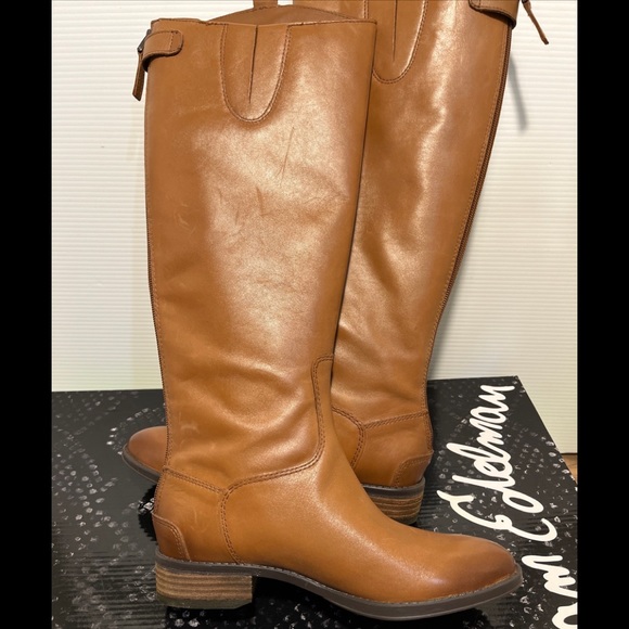 Sam Edelman | Shoes | Sam Edelman Penny Whiskey Leather Equestrian Zip ...